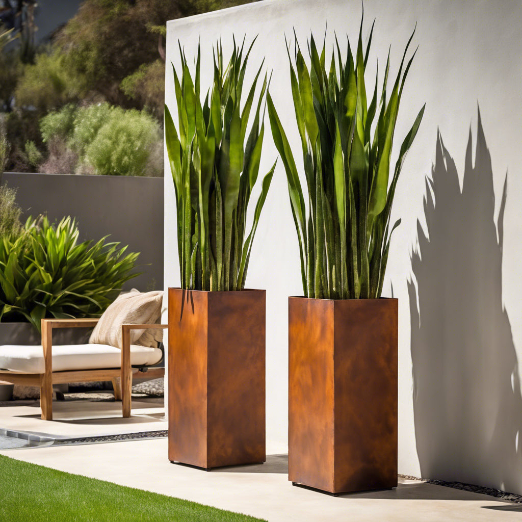 Corten Steel Column Planters - FREE SHIPPING! | The American Gringo