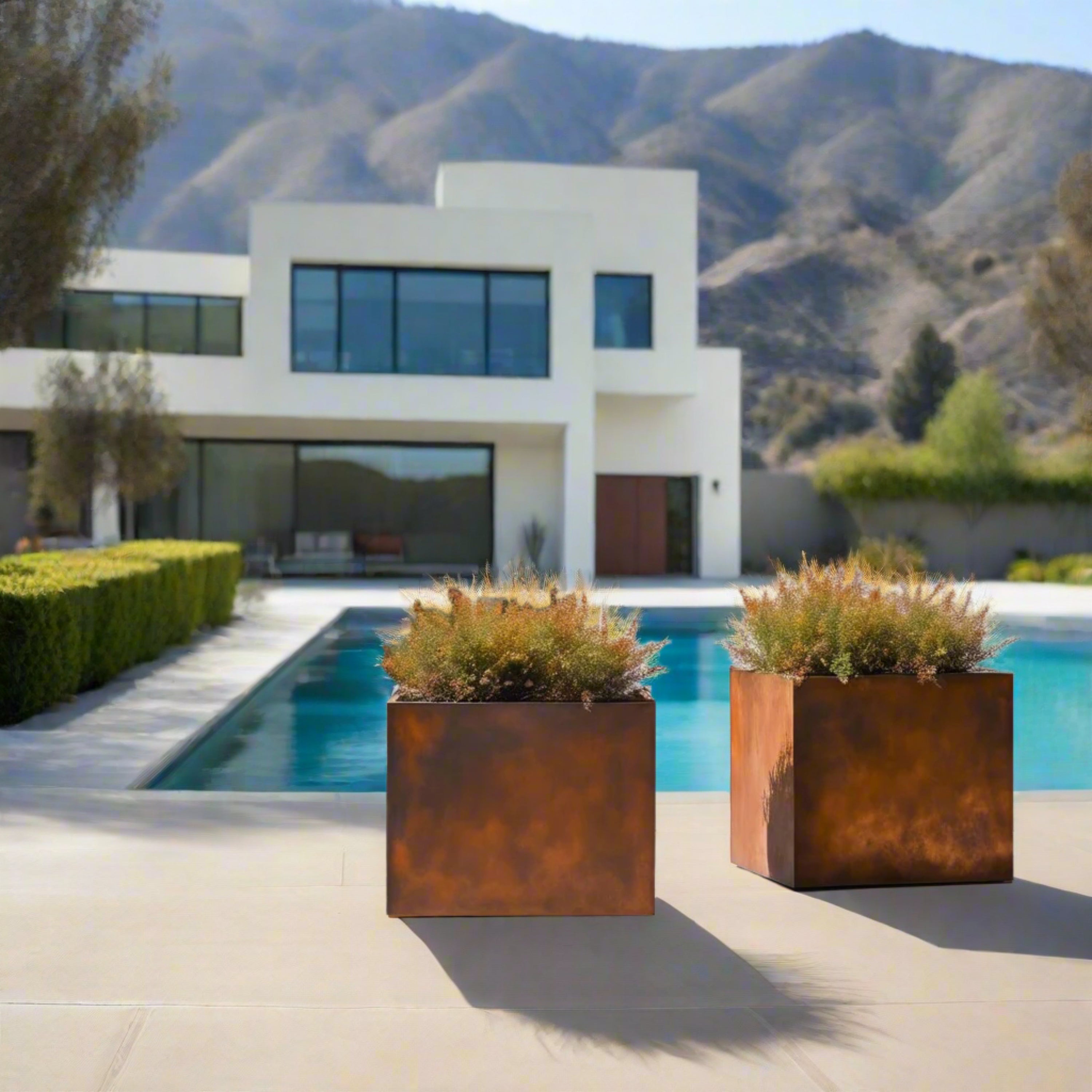 Corten Steel Cube Planters - FREE SHIPPING! | The American Gringo