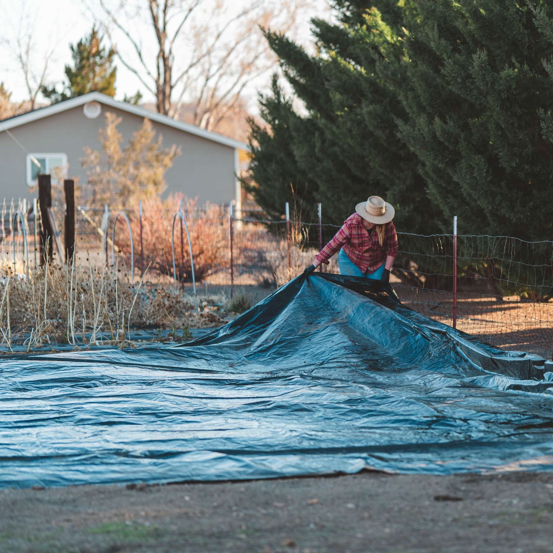 Silage Tarp - 6 mil Reversible Black & White | The American Gringo