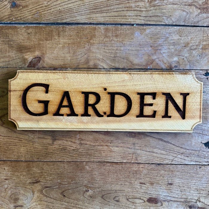Garden Sign - Made in USA with American Cedar | The American Gringo